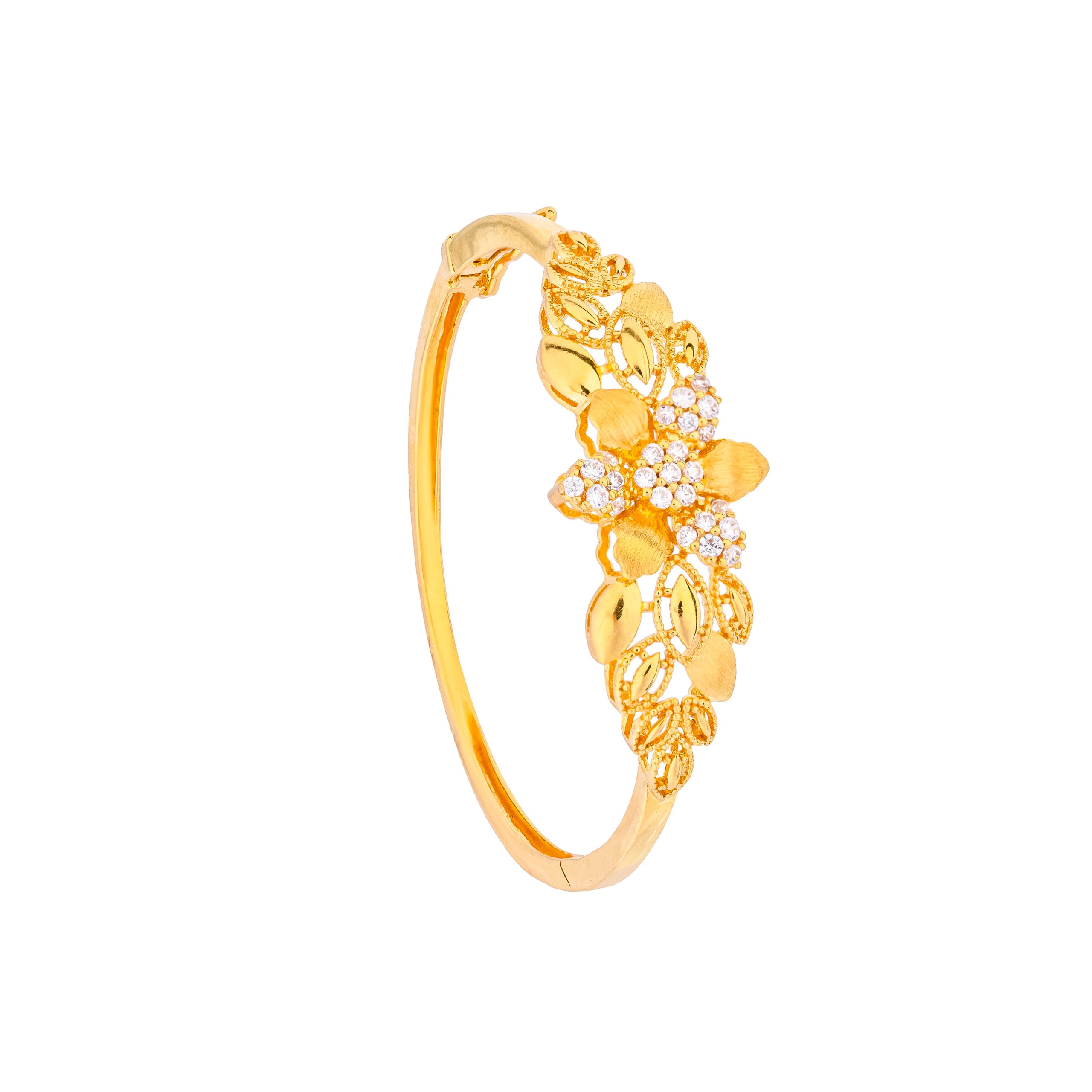 Rayka 21K Yellow Gold Bangle - Century Gold