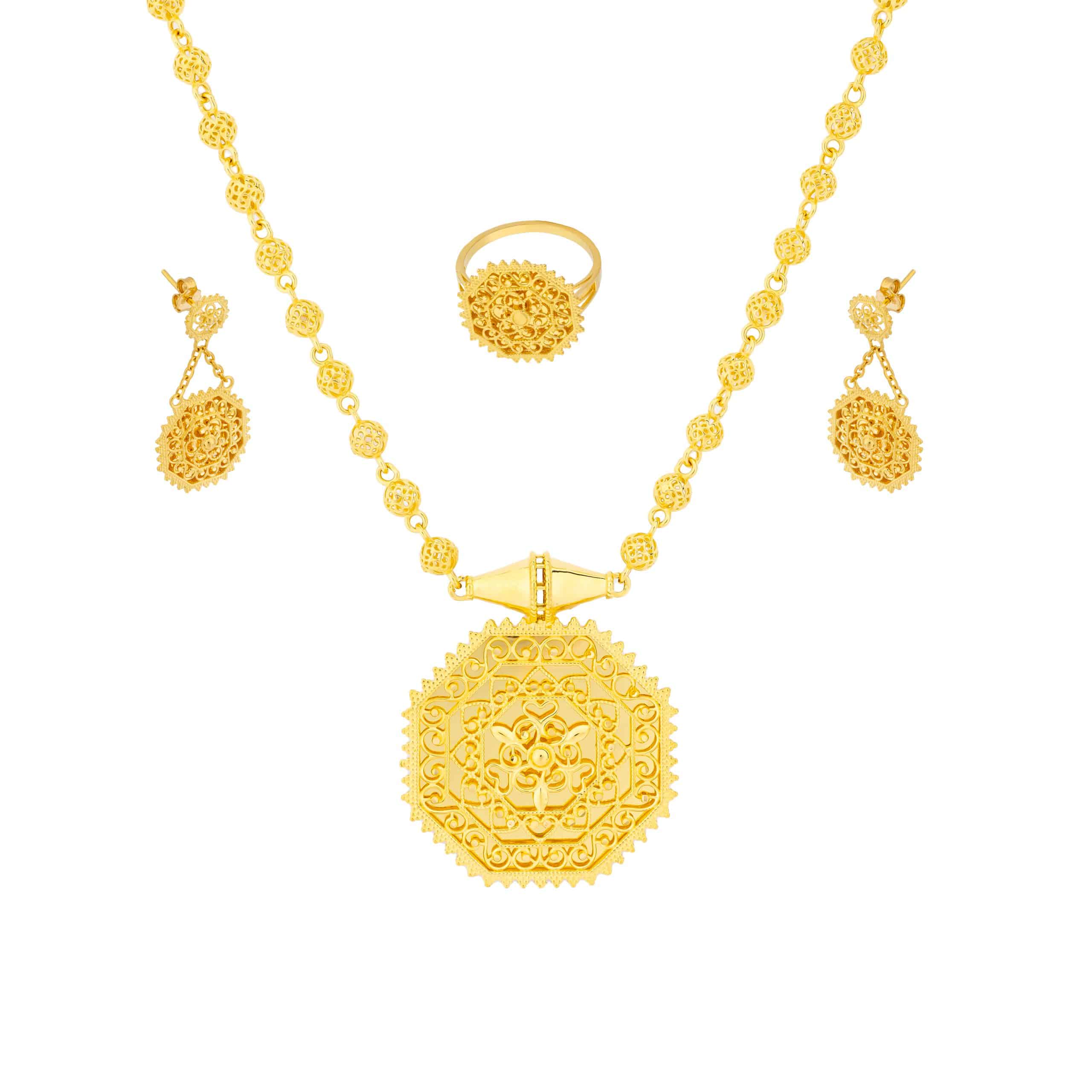 21K Sibha Traditional Gold Set - Century Gold
