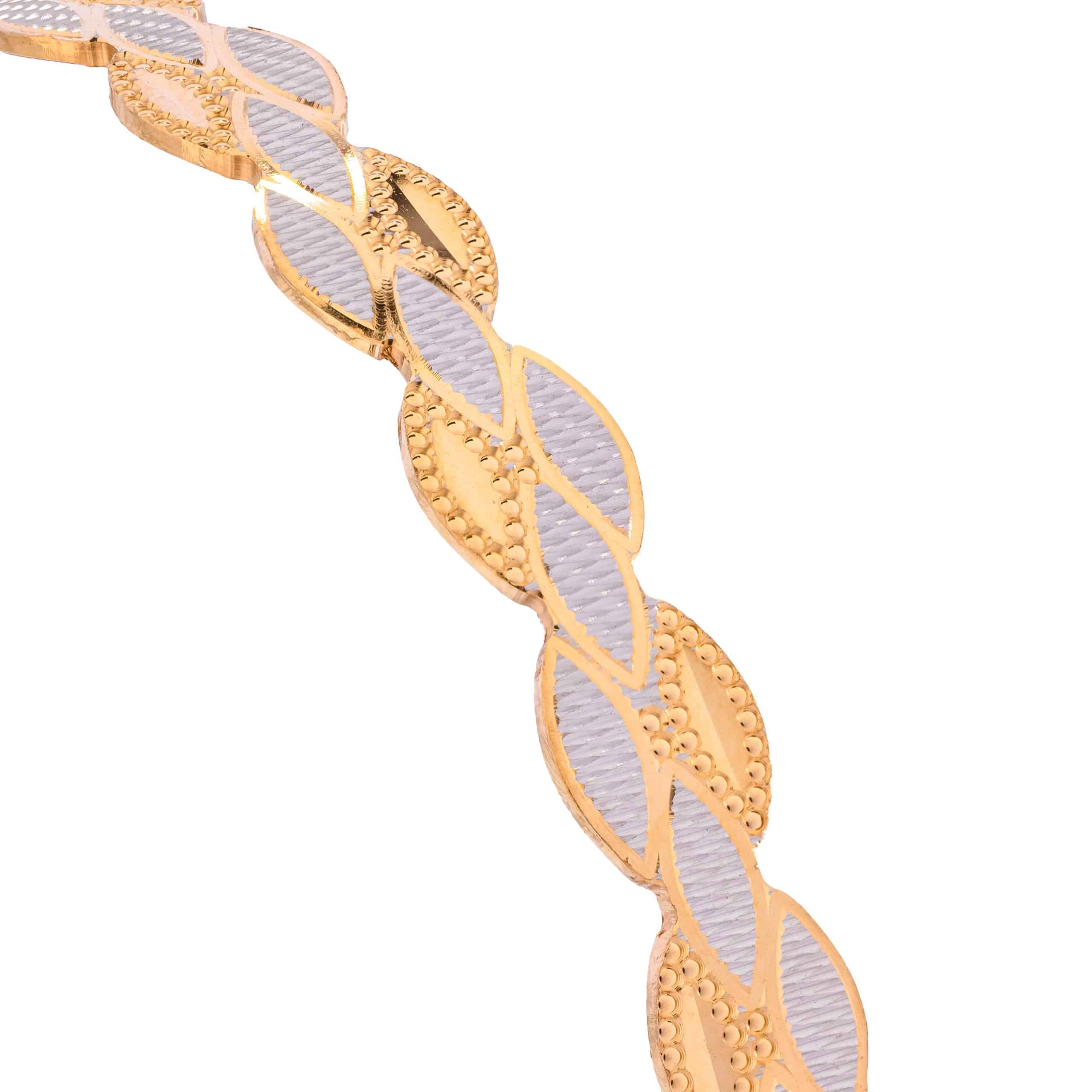 Meitha 21K Two-Tone Gold Bangle - Century Gold